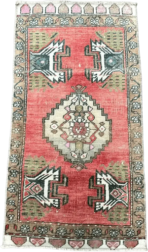 Vintage Rug # 3129 | 1' 6" x 2' 10" - Krazy For Rugs - Krazy For Rugs